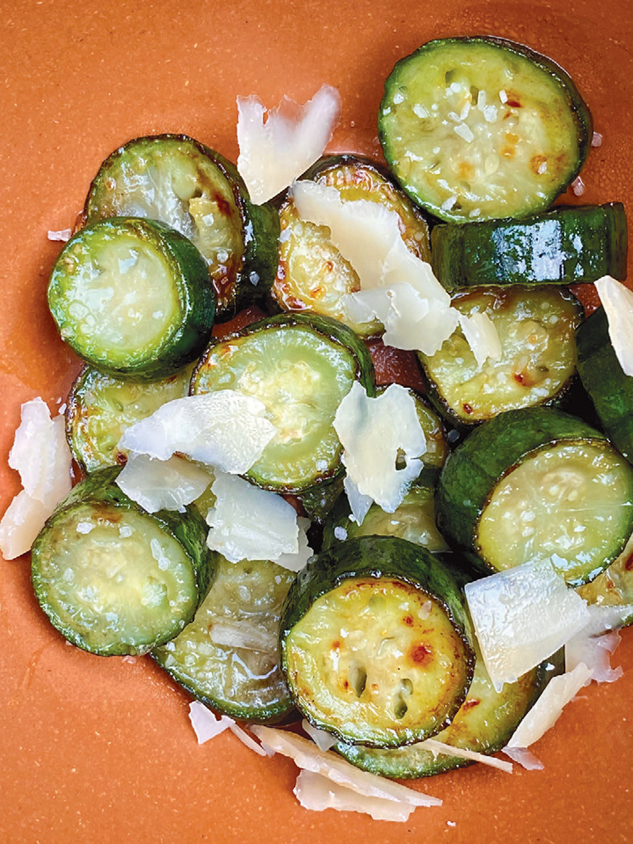 Sauteed Luffa Gourds with Grated Parmesan